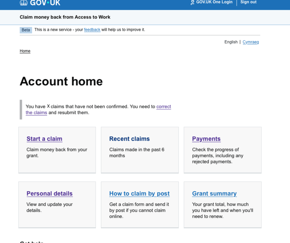 Making a claim through Access to Work (AtW)