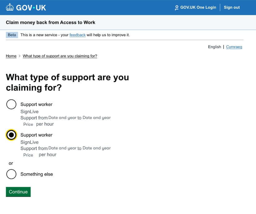 Making a claim through Access to Work (AtW)